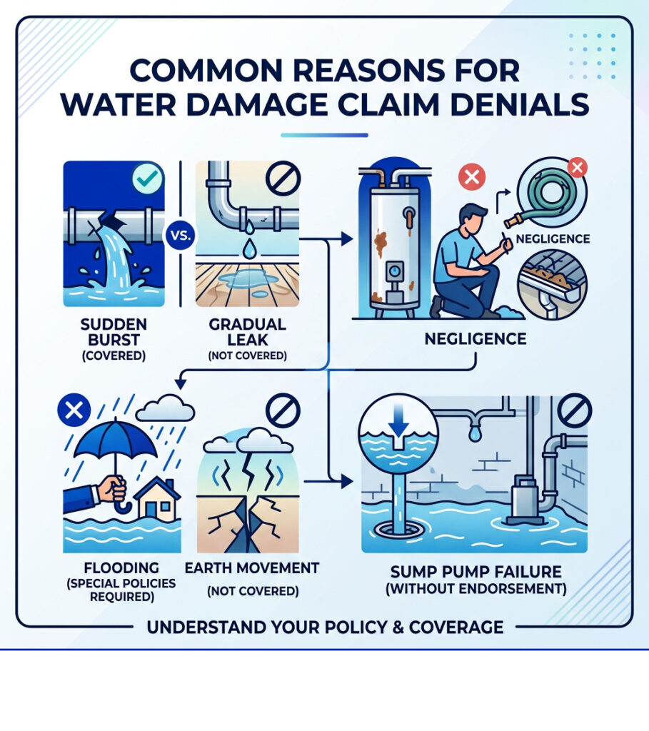 Why Insurance Not Paying My Water Damage Claim: Top 5 Fixes